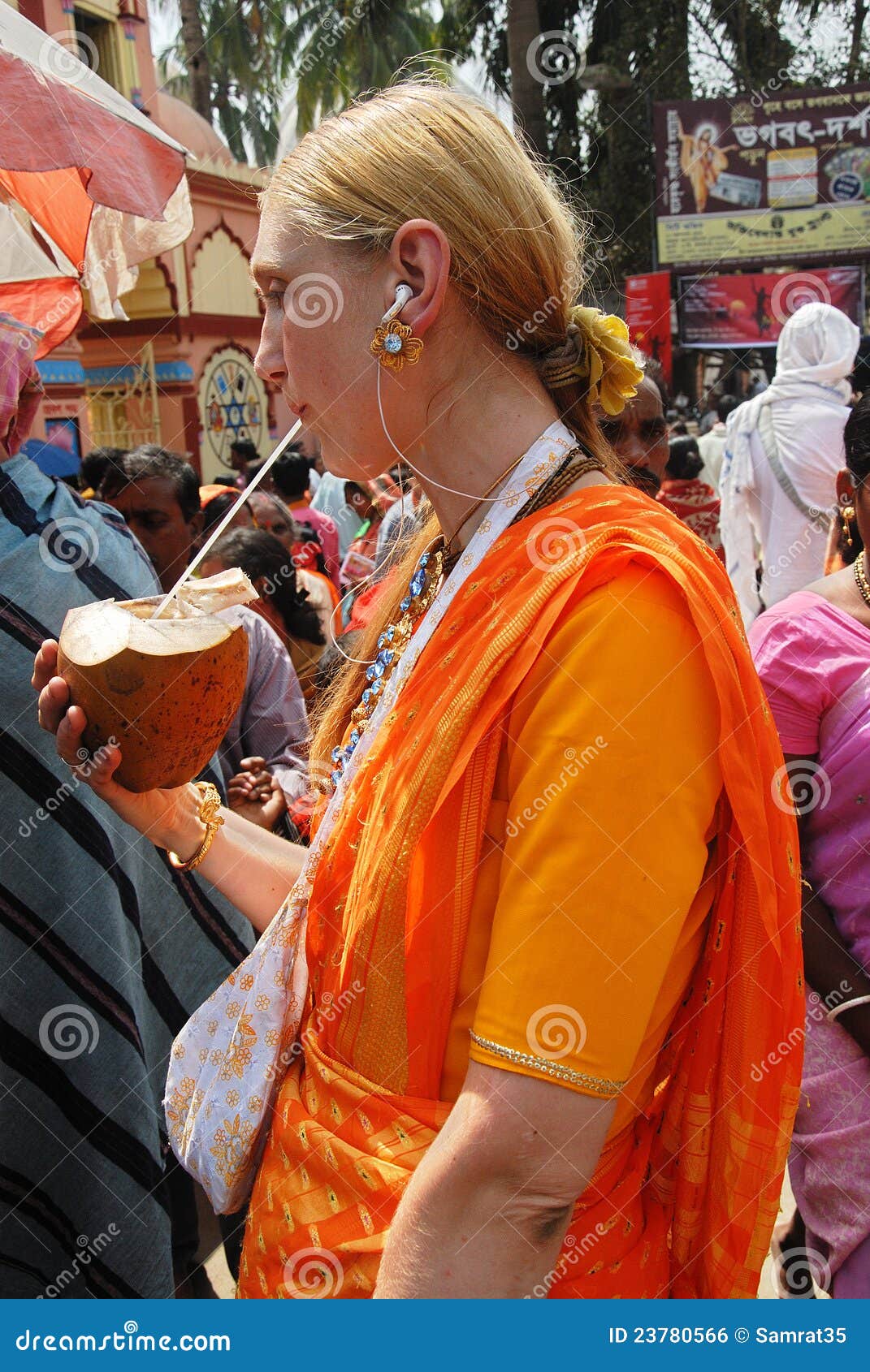 An ISKCON Devotee Prays At The Temple Of Srila Prabhupada In Bangladesh ...