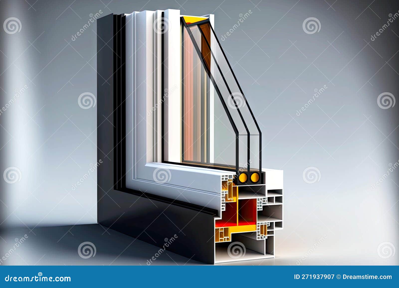 Foreign High-quality Technology Plastic Windows Profile Stock ...