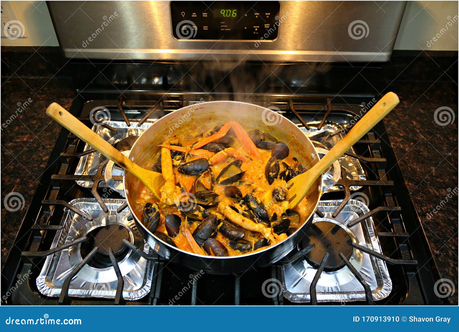 Foreign Kitchen Ready To Serve You Stock Photo - Image of serve ...