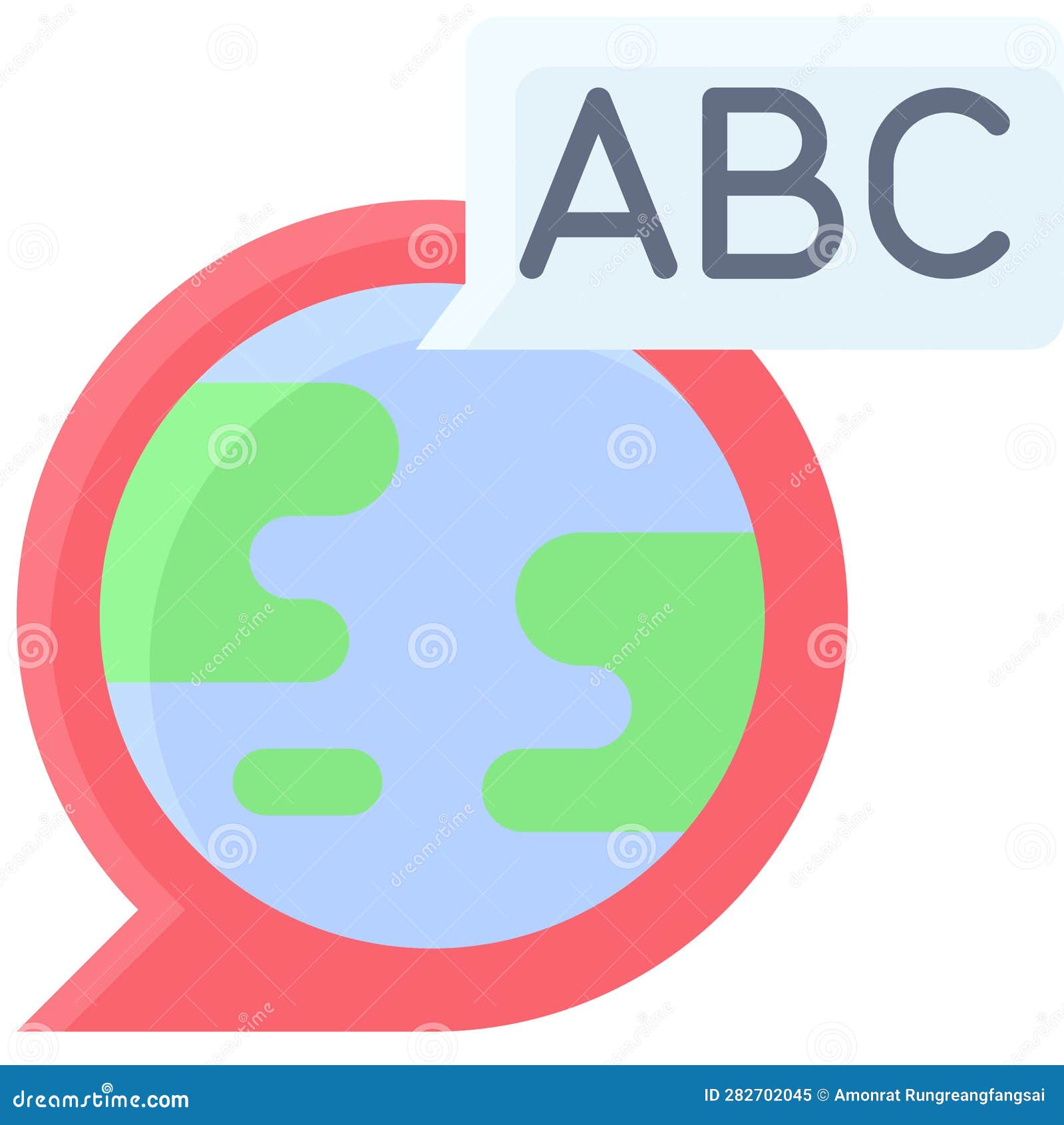 Foreign Language Icon, High School Related Vector Illustration Stock ...