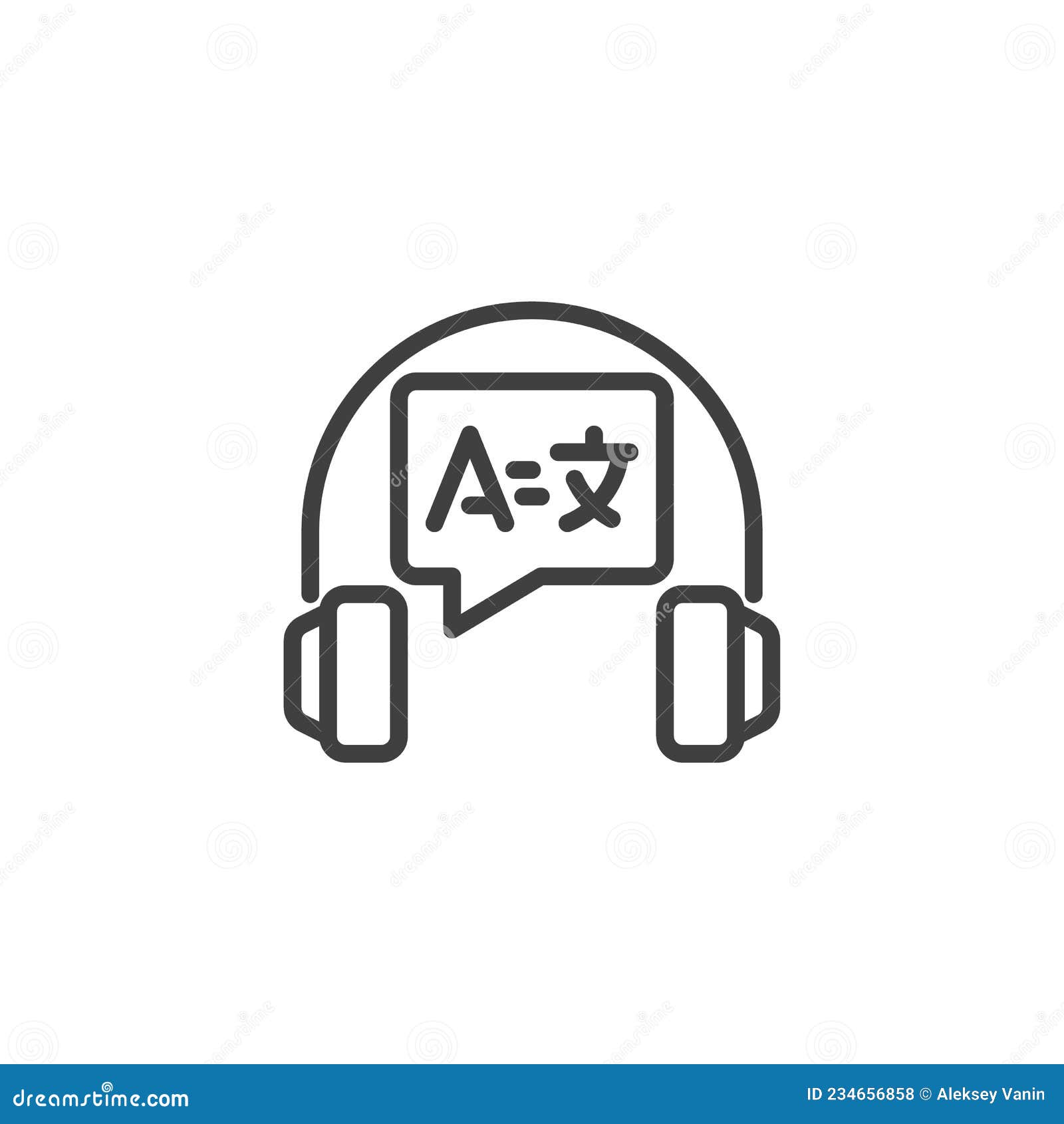 Foreign Language Learning Icon Stock Vector - Illustration of pictogram ...