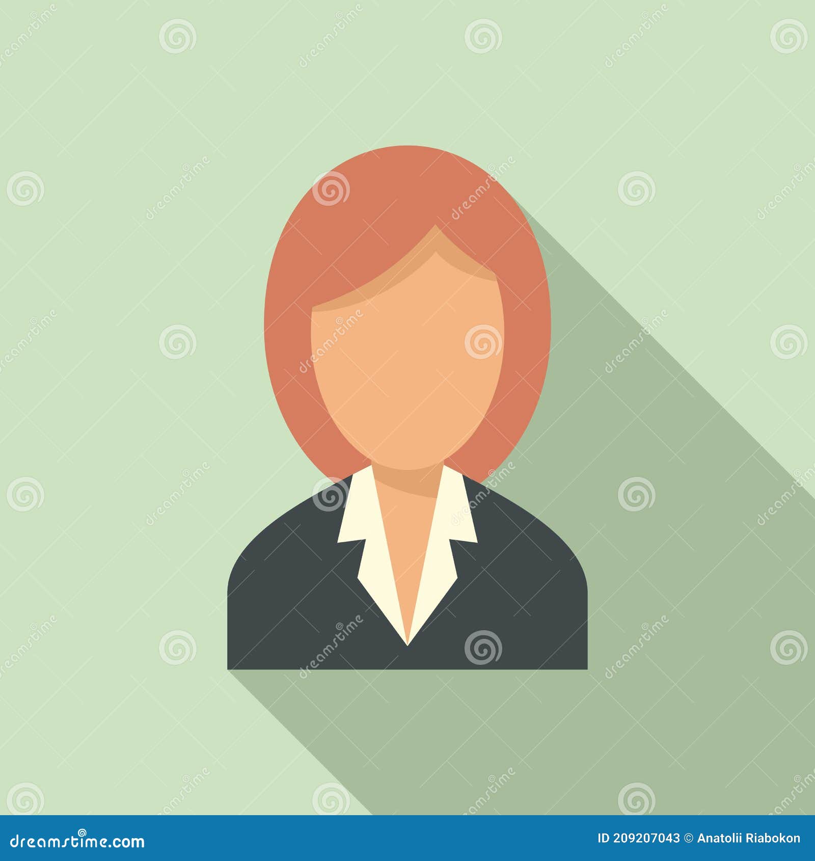 Foreign Language Woman Teacher Icon, Flat Style Stock Vector ...