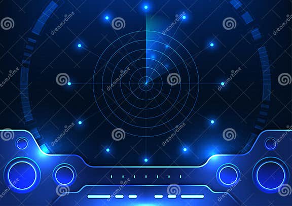 Foreign Matter Detection Radar Technology Control Screen Background it ...