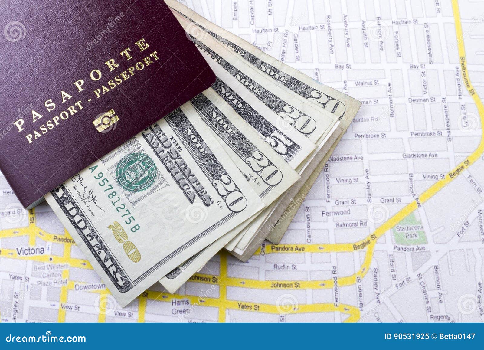 Foreign passport stock image. Image of present, world - 90531925