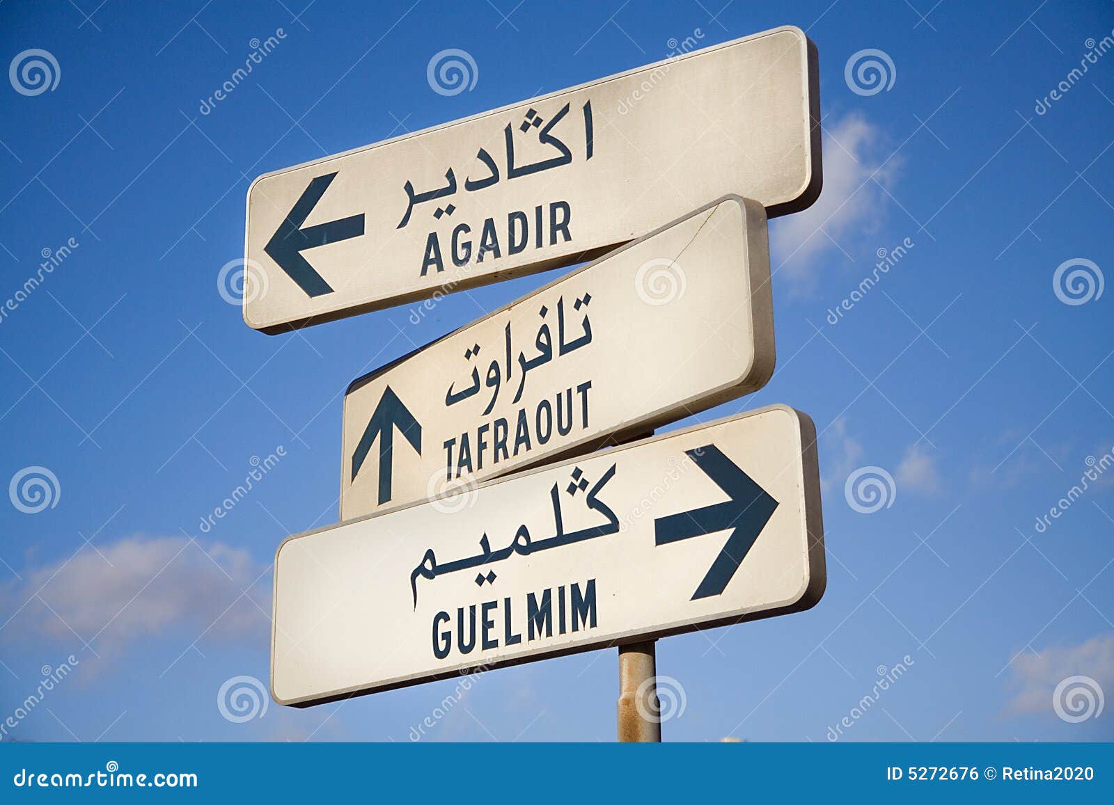Foreign Street Signs stock photo. Image of arabic, arrow - 5272676