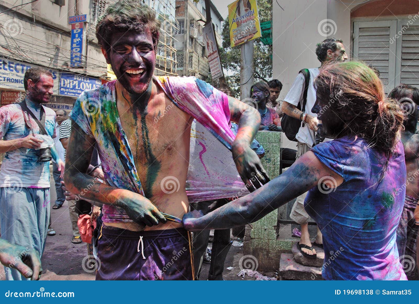 Foreigners in India editorial stock photo. Image of asia - 19698138