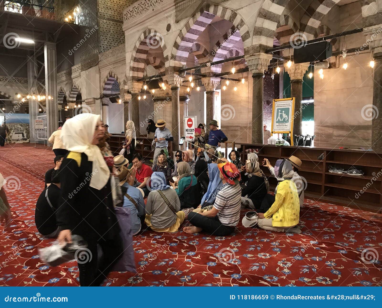 Visiting a mosque editorial stock image. Image of travel - 118186659