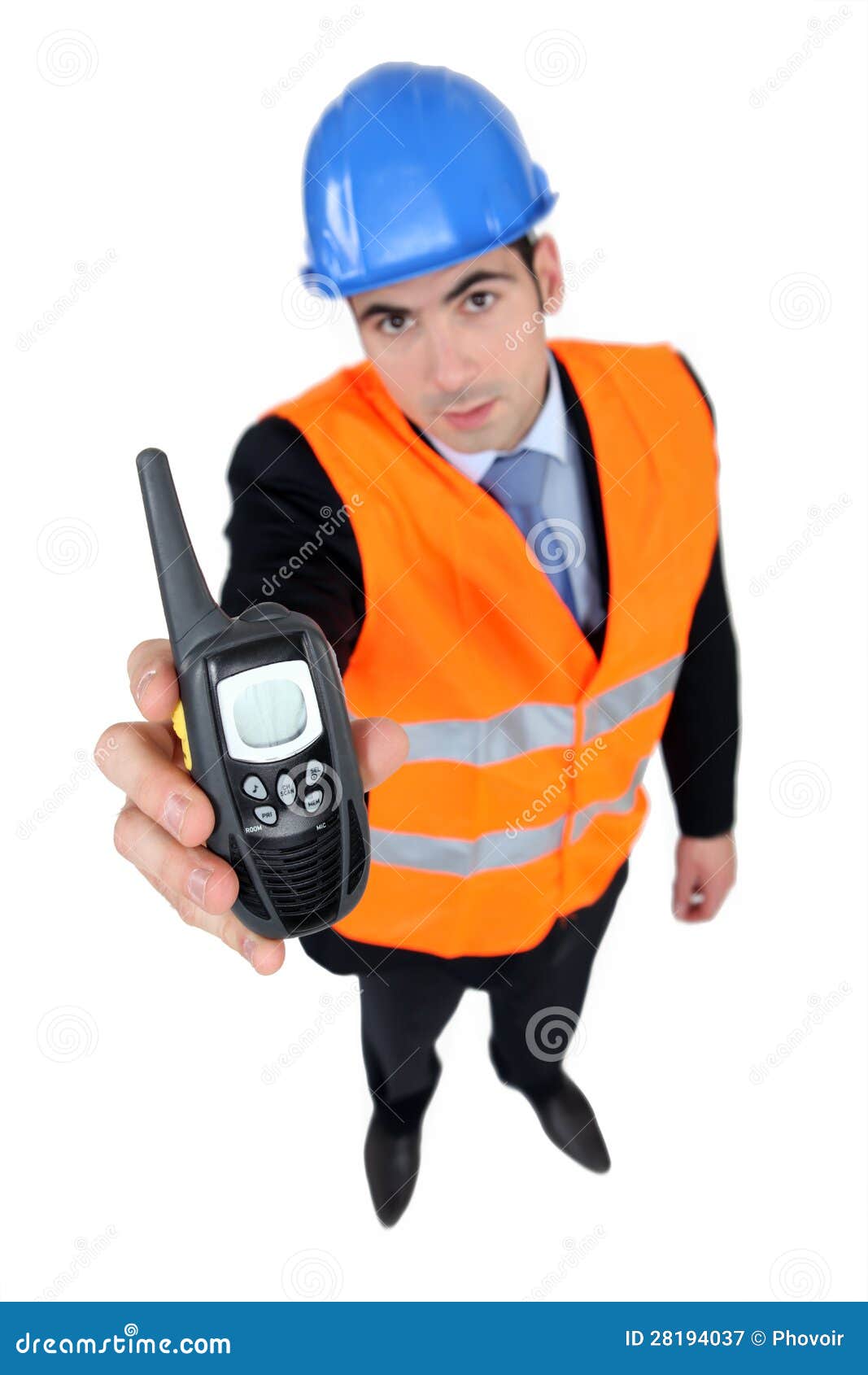 Foreman stock image. Image of clothing, building, blue - 28194037