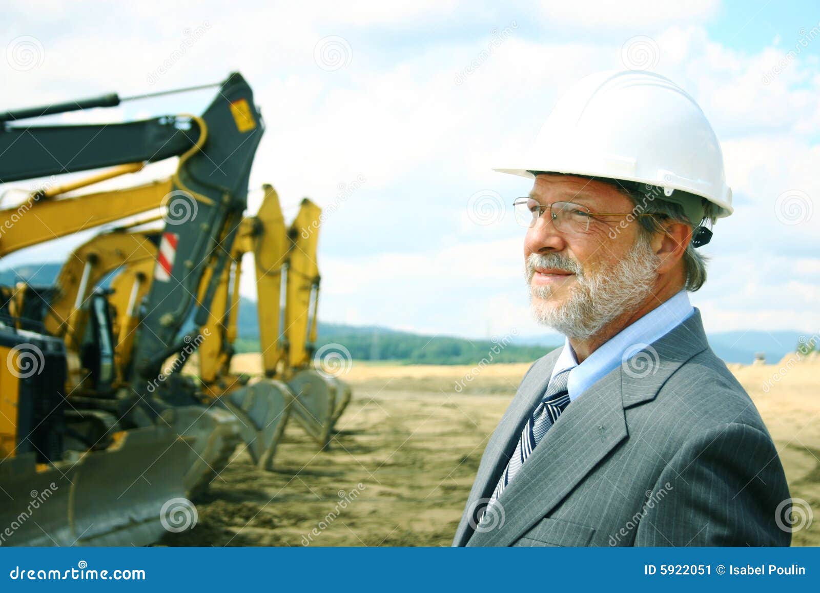 Foreman on a building site stock image. Image of construction - 5922051