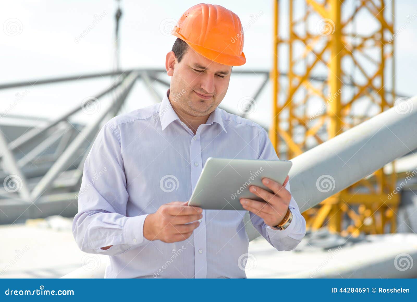 A Foreman at the Construction Stock Image - Image of experienced ...
