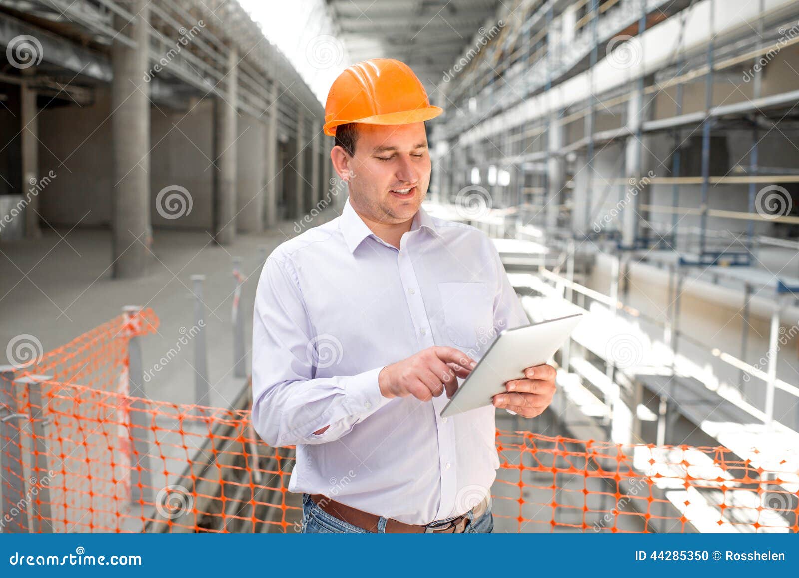 A Foreman at the Construction Stock Photo - Image of builder, case ...