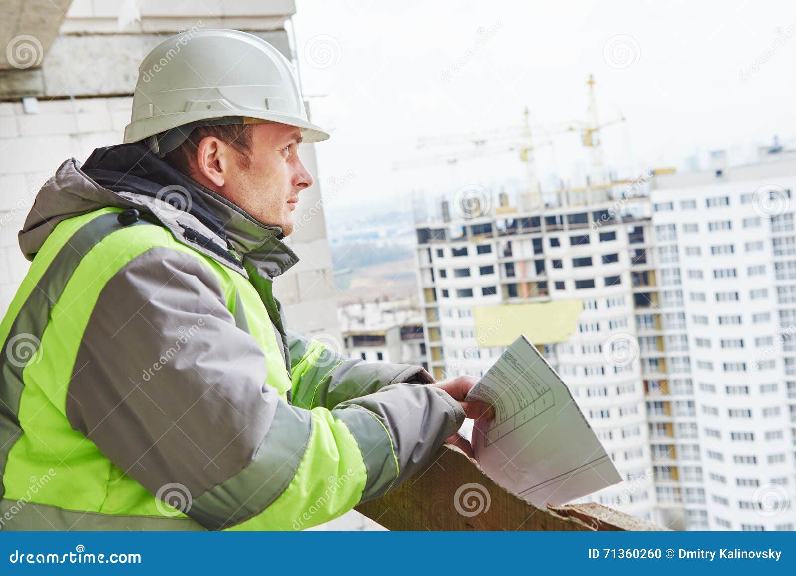 Foreman Construction Engineer Worker Portrait Stock Photo - Image of ...
