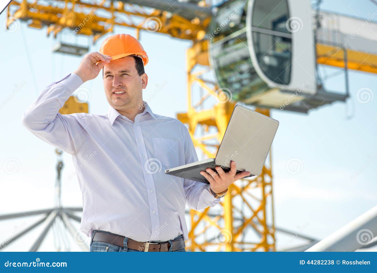 A Foreman at the Construction Stock Photo - Image of project, caucasian ...