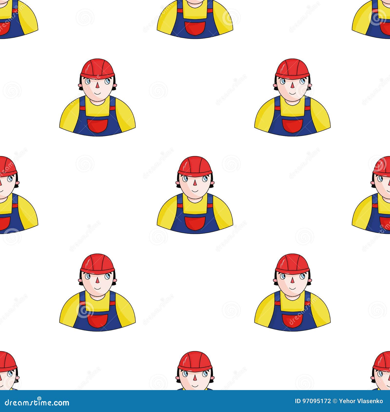 Foreman Icon in Cartoon Style Isolated on White Background. Architect ... Foreman Icon in Cartoon Style Isolated on White Background. Architect ...