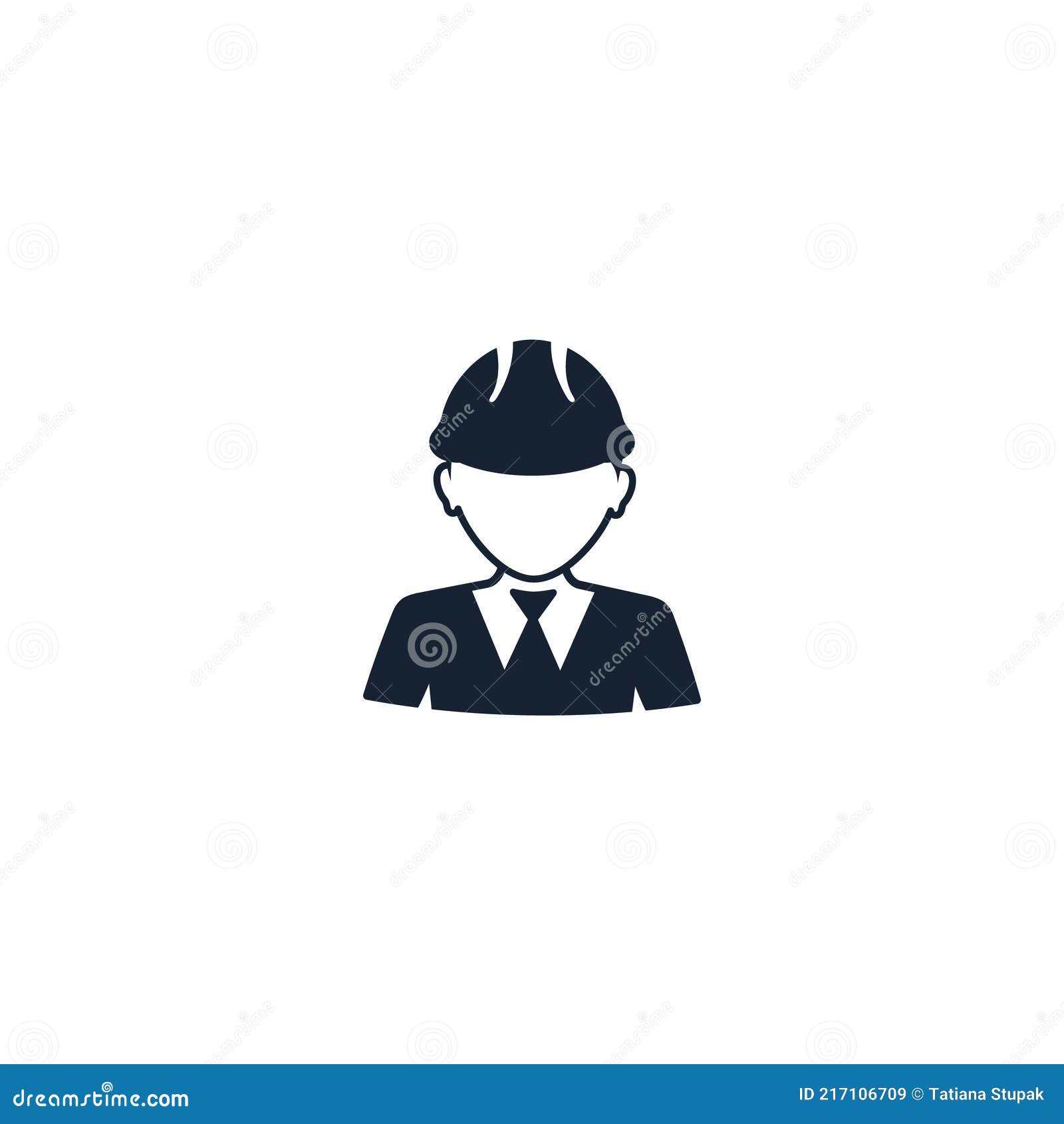 Foreman Icon, Engineering, Construction Manager Vector Illustration ...