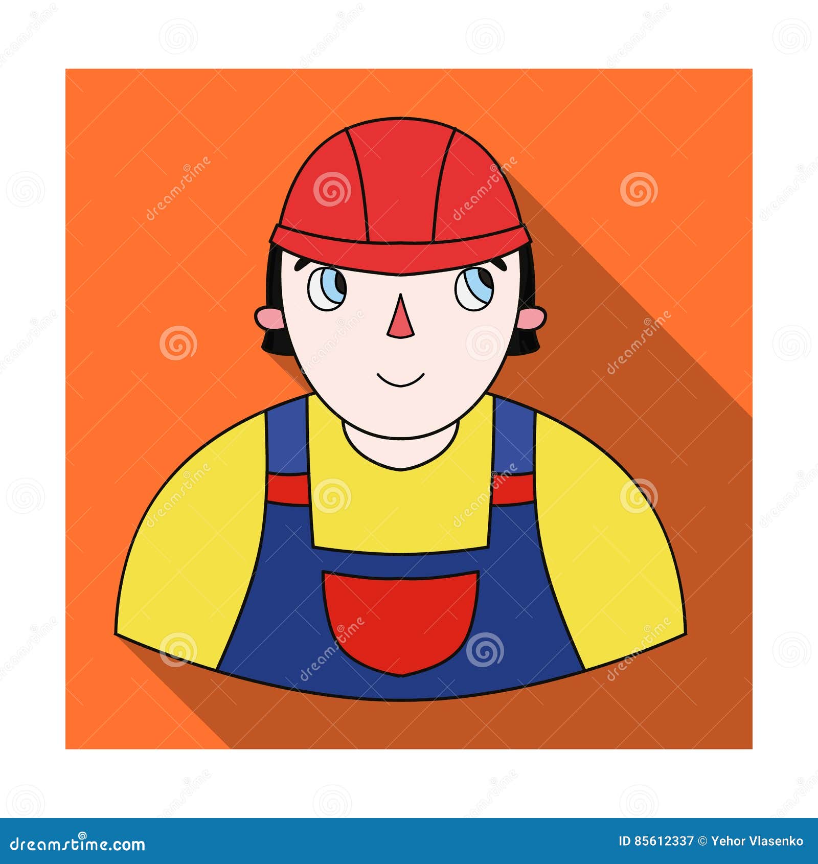 Foreman Icon In Cartoon Style Isolated On White Background. Architect ...