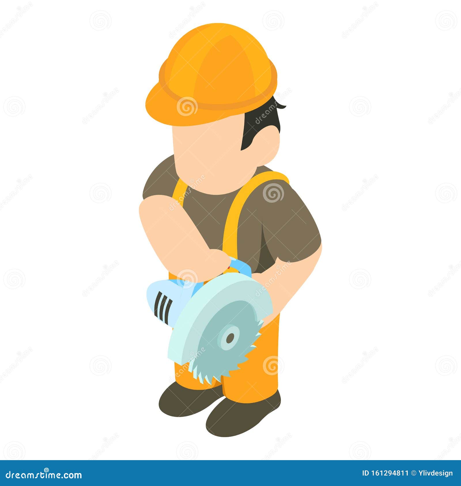 Foreman Icon In Cartoon Style Isolated On White Background. Architect ...