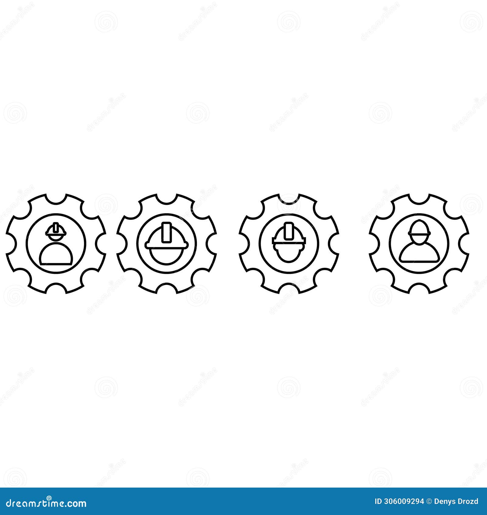 Foreman Icon Vector Set. Builder Illustration Sign Collection. Engineer ...