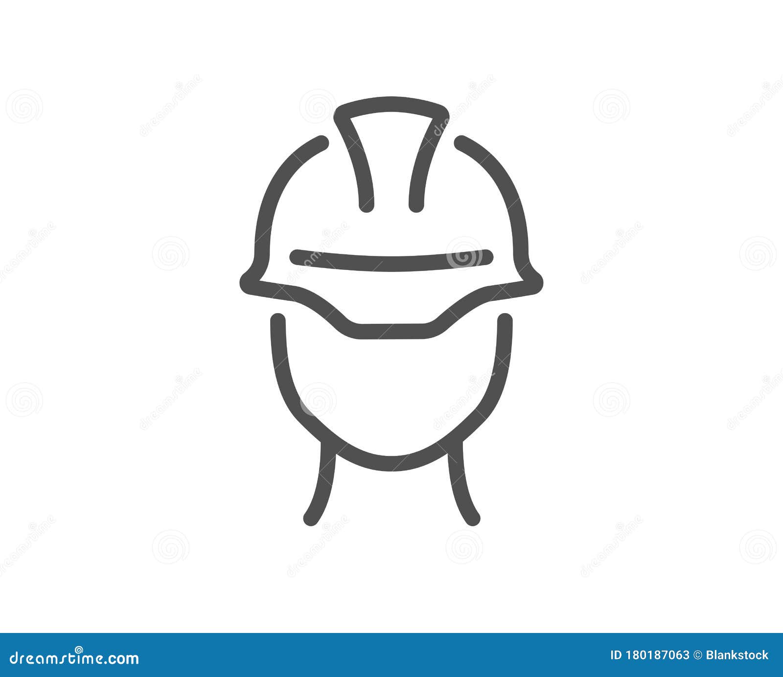 Foreman Line Icon. Engineer or Architect Sign. Vector Stock Vector ...