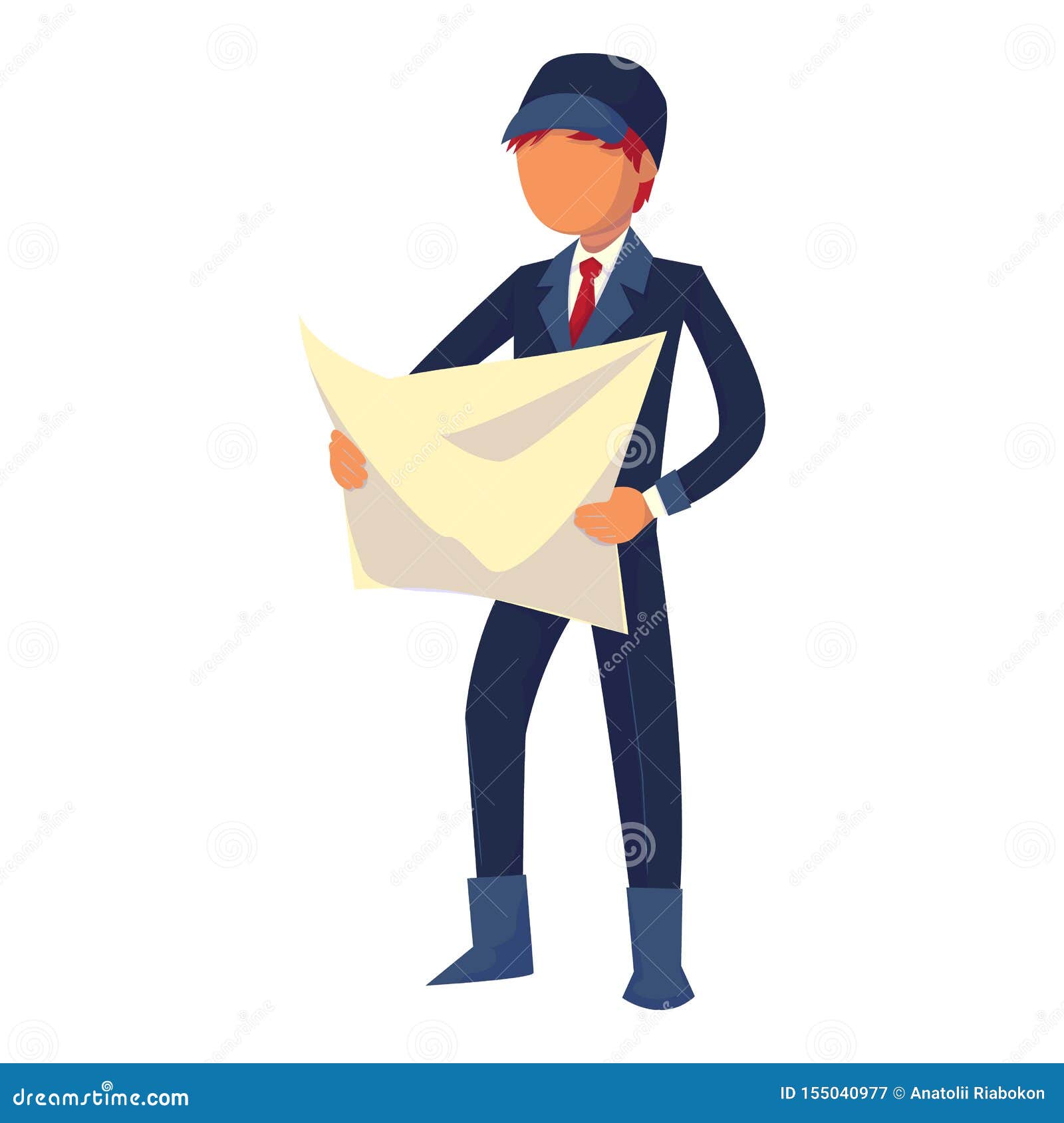 Foreman Master Icon, Cartoon Style Stock Vector - Illustration of ...