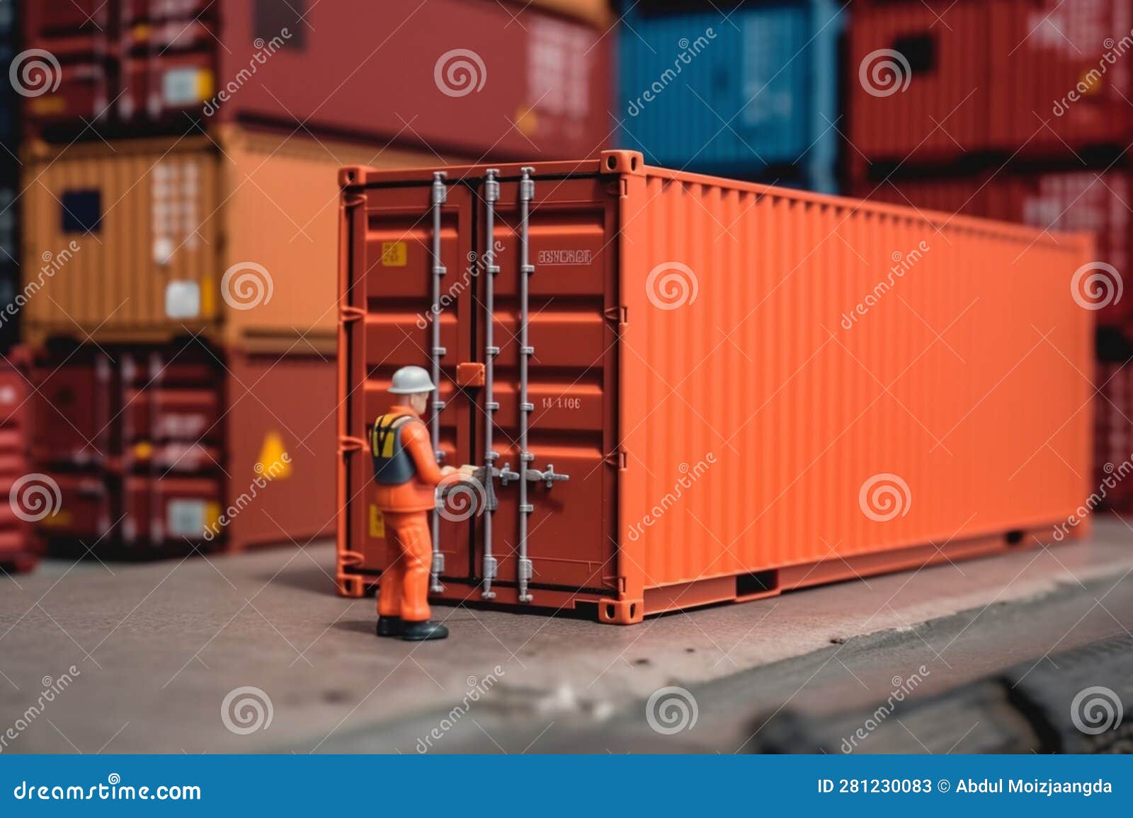 Foreman S Leadership, Container Loading from Cargo Freight Ship for ...