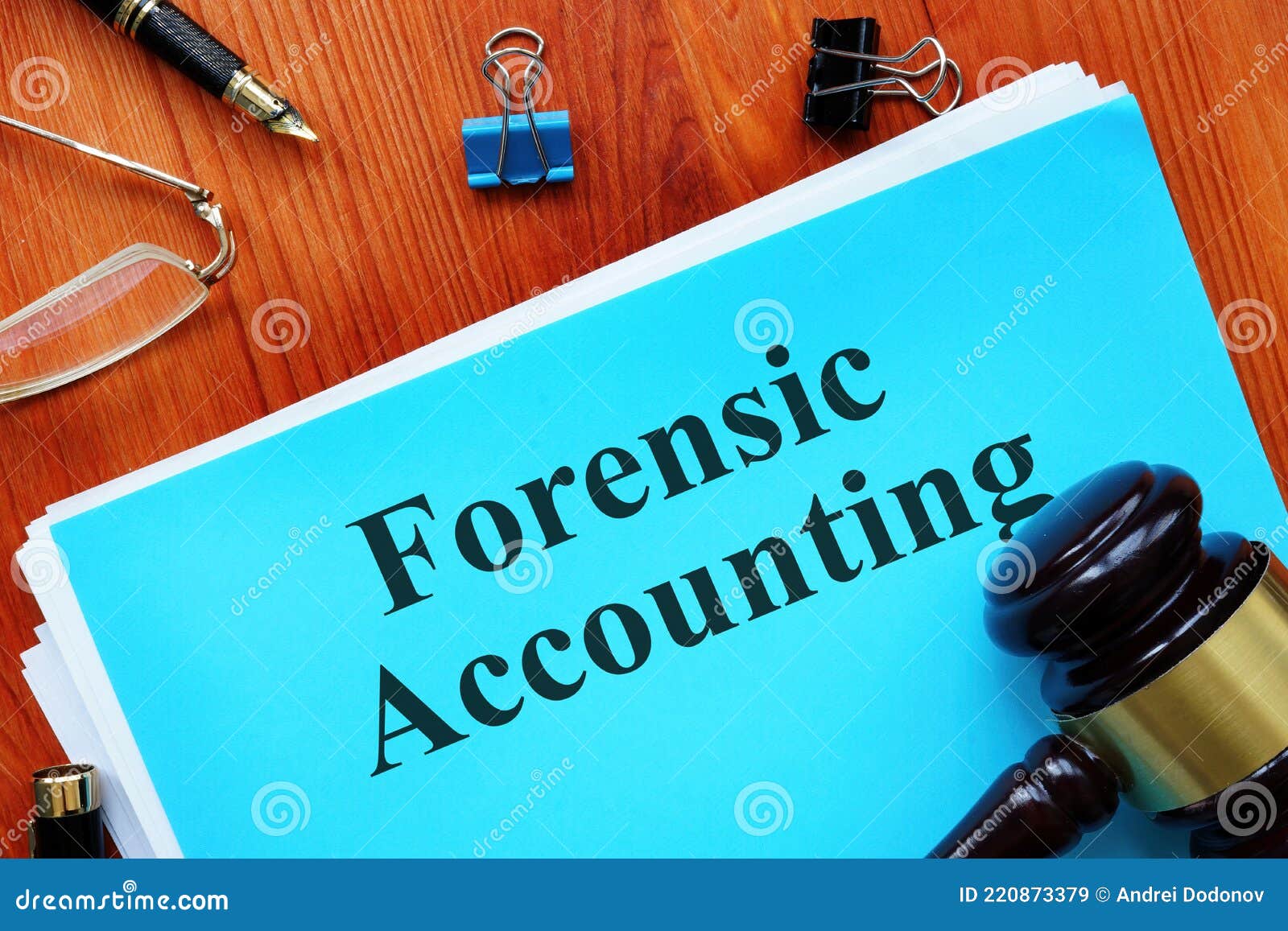 Forensic Accounting is Shown on the Business Photo Using the Text Stock ...