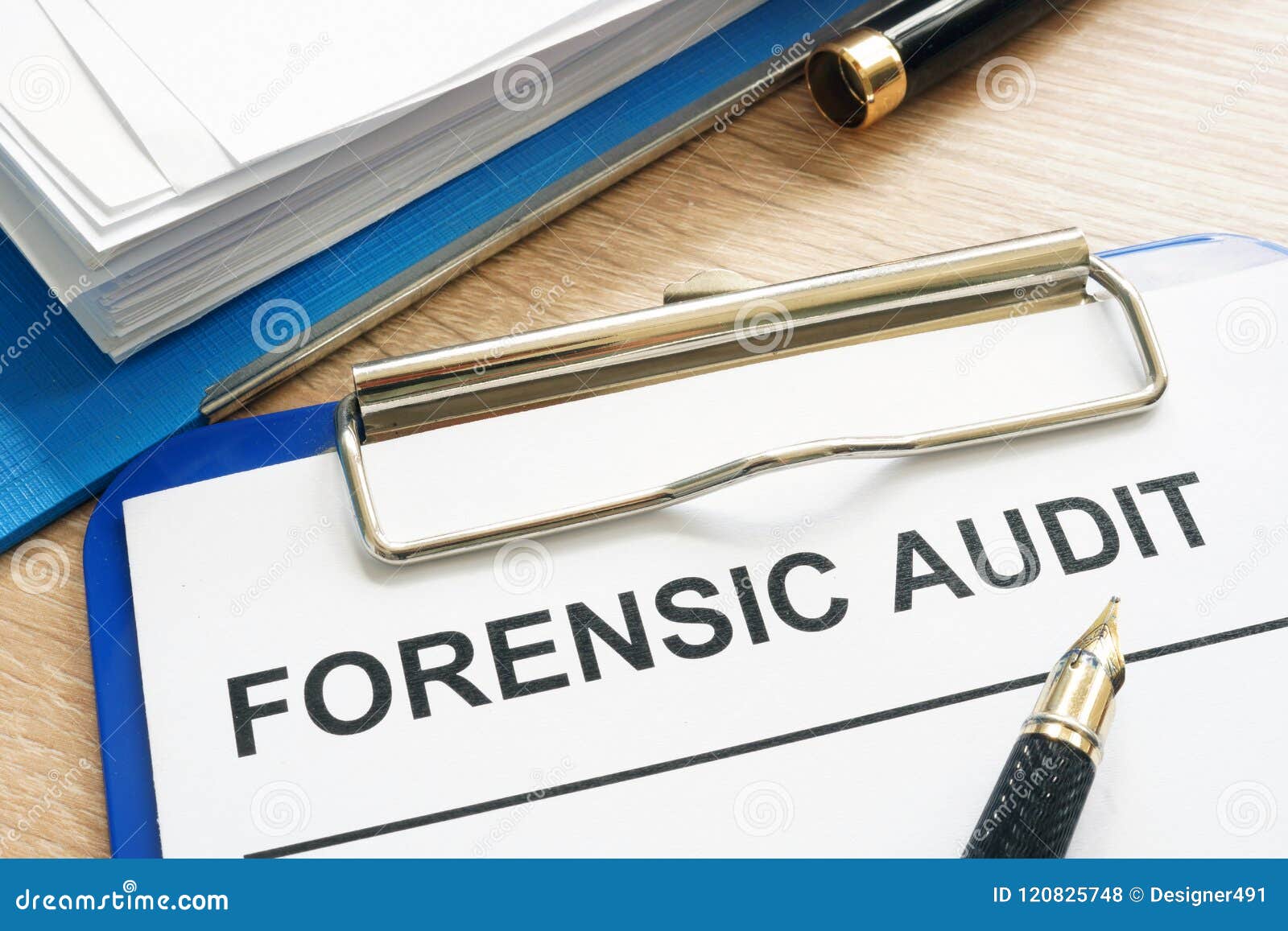 Forensic Audit and Financial Documents. Stock Photo - Image of ...