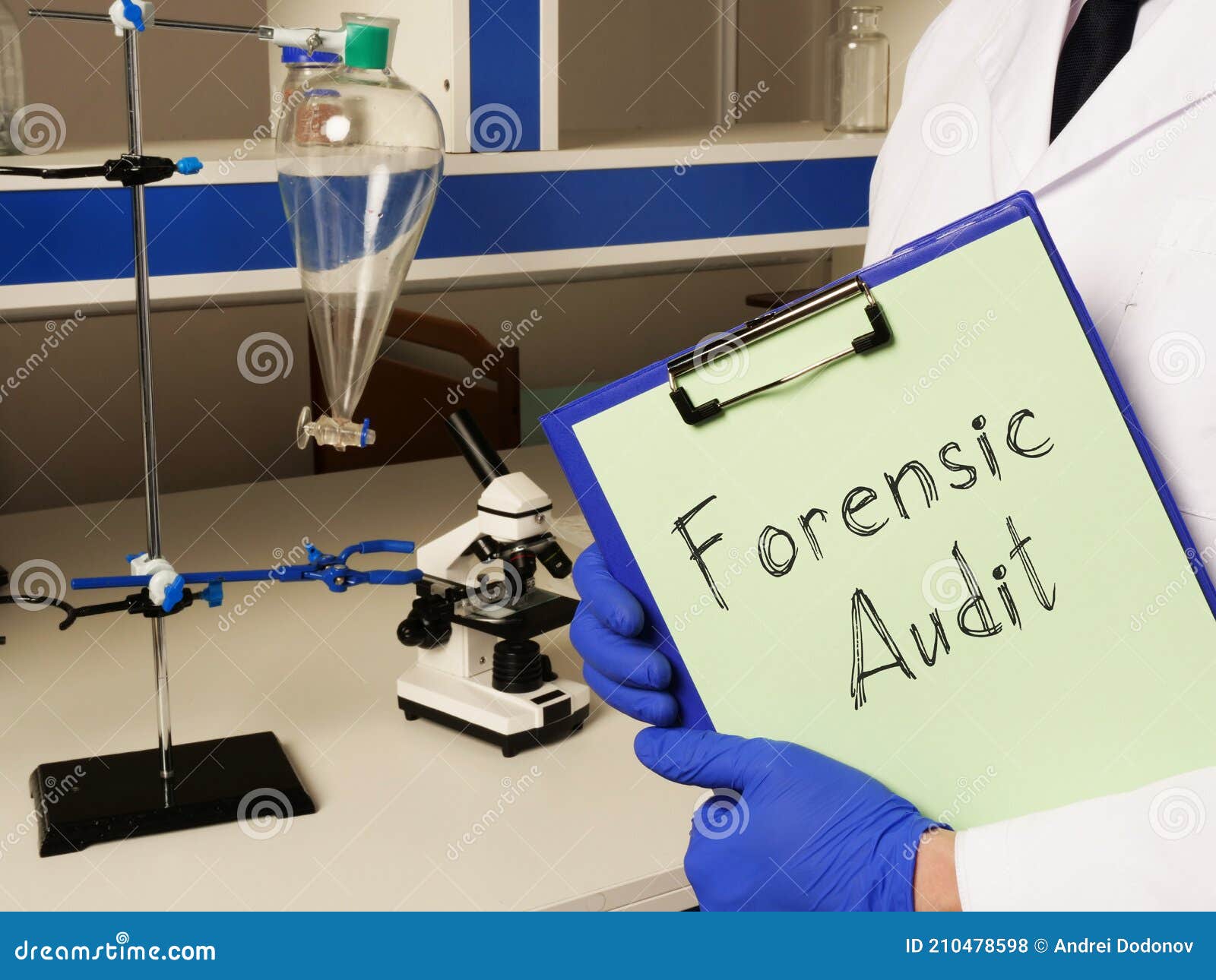 Forensic Audit is Shown on the Conceptual Photo Using the Text Stock ...