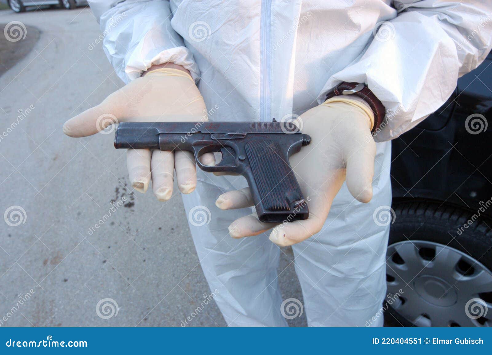 Forensic Examination of Firearms and Weapons Stock Image - Image of ...