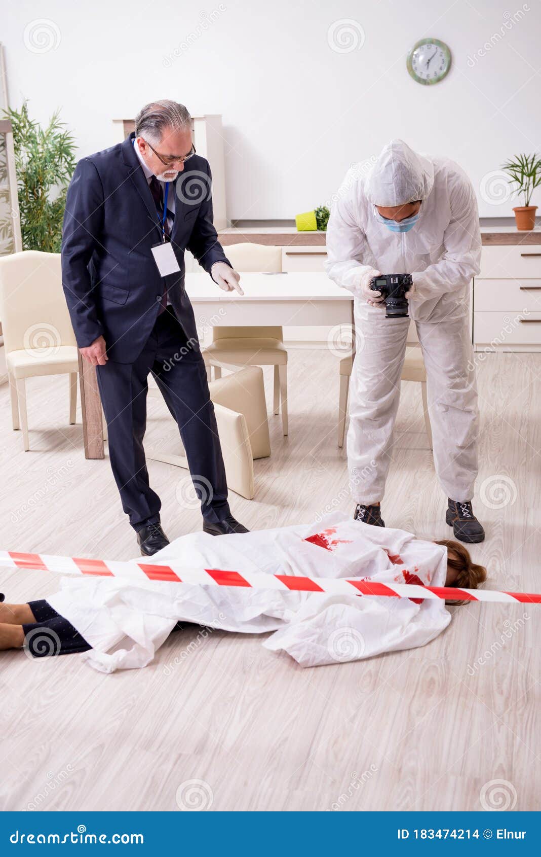 Forensic Experts at the Crime Scene Stock Photo - Image of examination ...