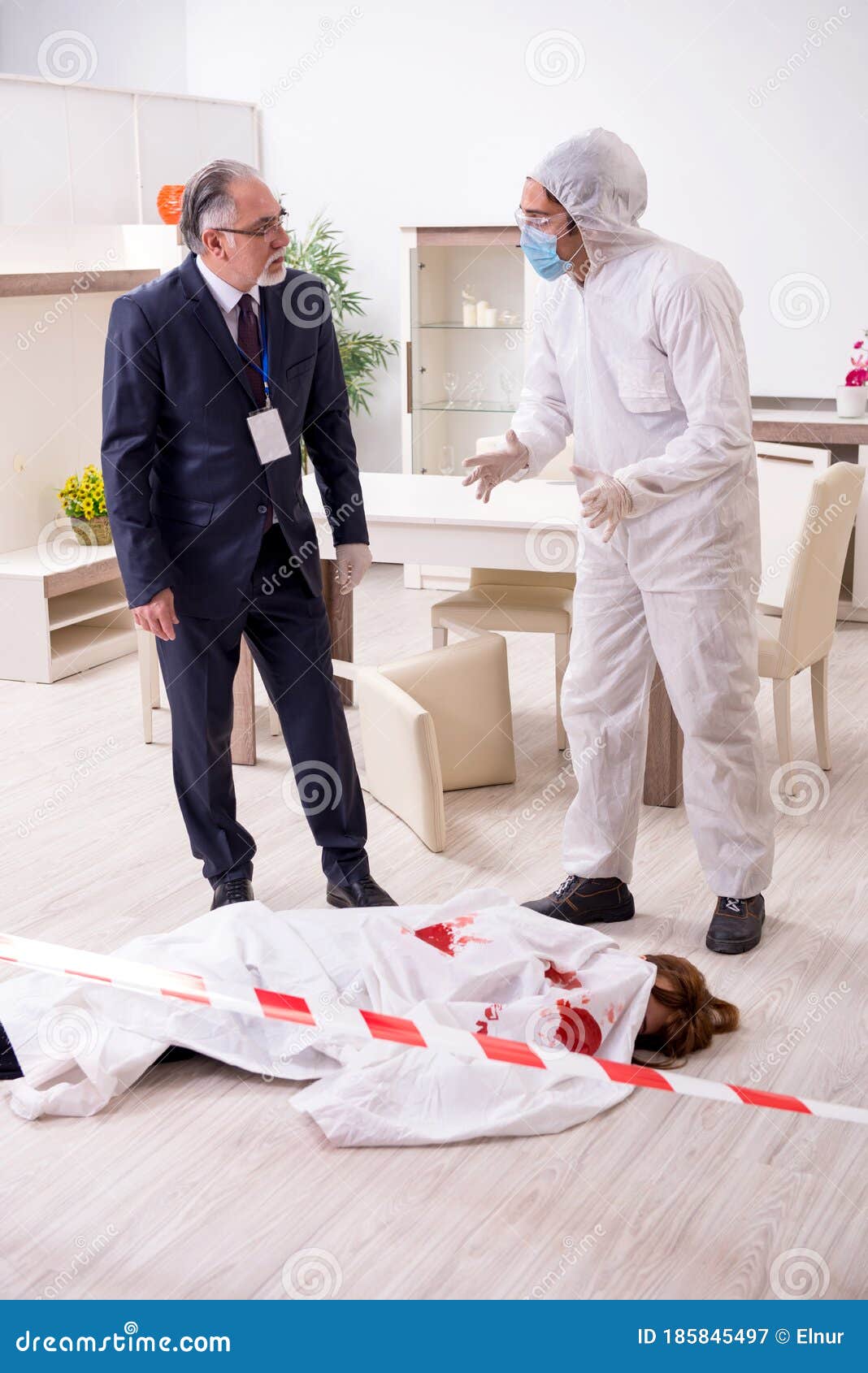 Forensic Experts at the Crime Scene Stock Image - Image of forensics ...