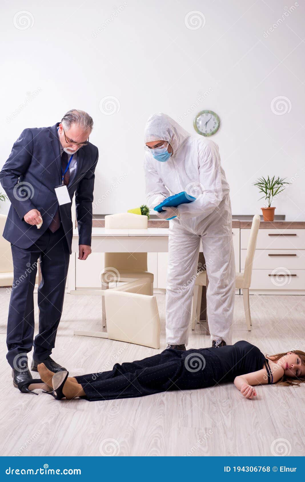 Forensic Experts at the Crime Scene Stock Photo - Image of ...