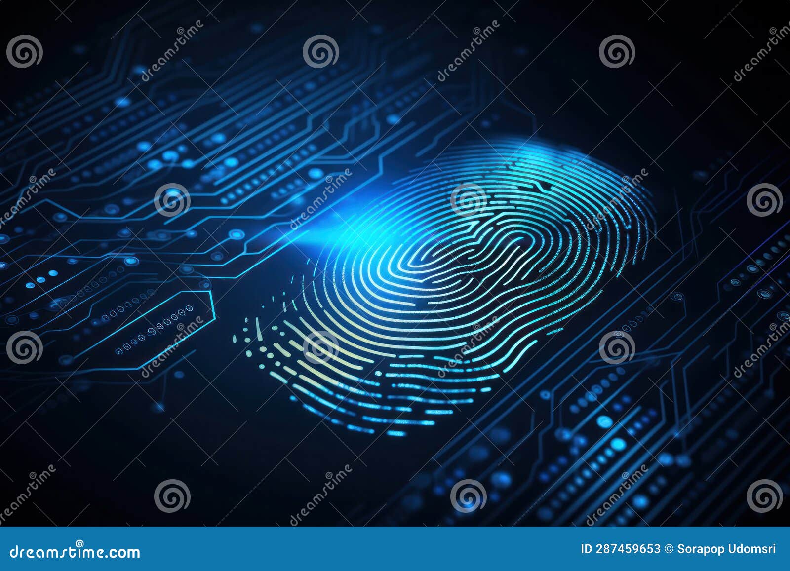Forensic Fingerprint Scan Technology with LED Light and Unique Pattern ...