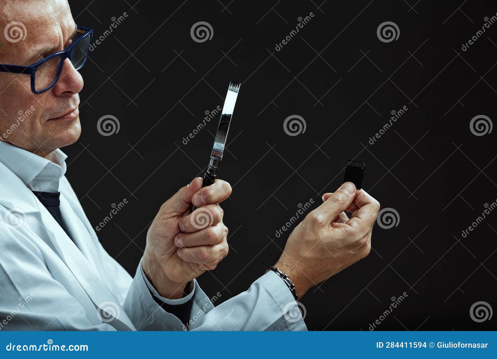 Forensic Investigations In Progress With Scientific Evidence Signs And ...