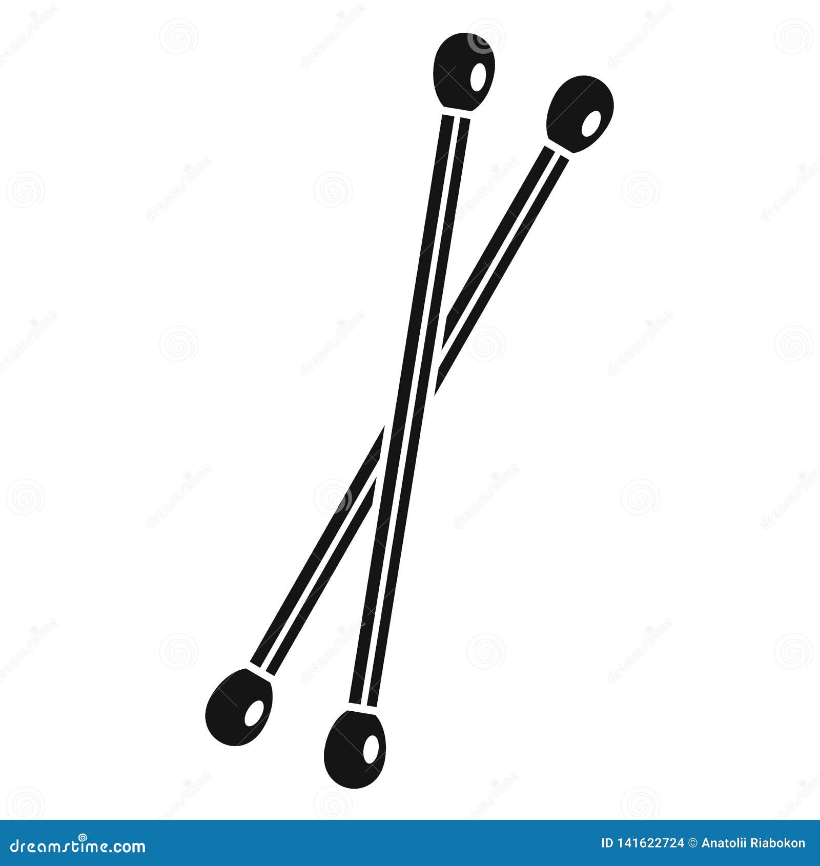 Forensic Lab Sticks Icon, Simple Style Stock Vector - Illustration of ...