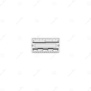 Forensic measuring ruler stock vector. Illustration of crime - 160777576