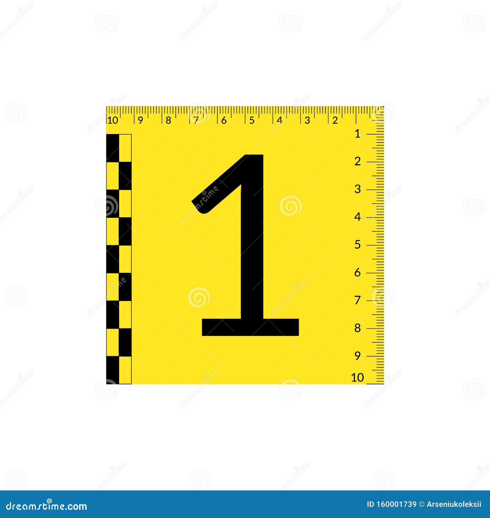 Forensic Measuring Ruler Vector Illustration | CartoonDealer.com #170809088