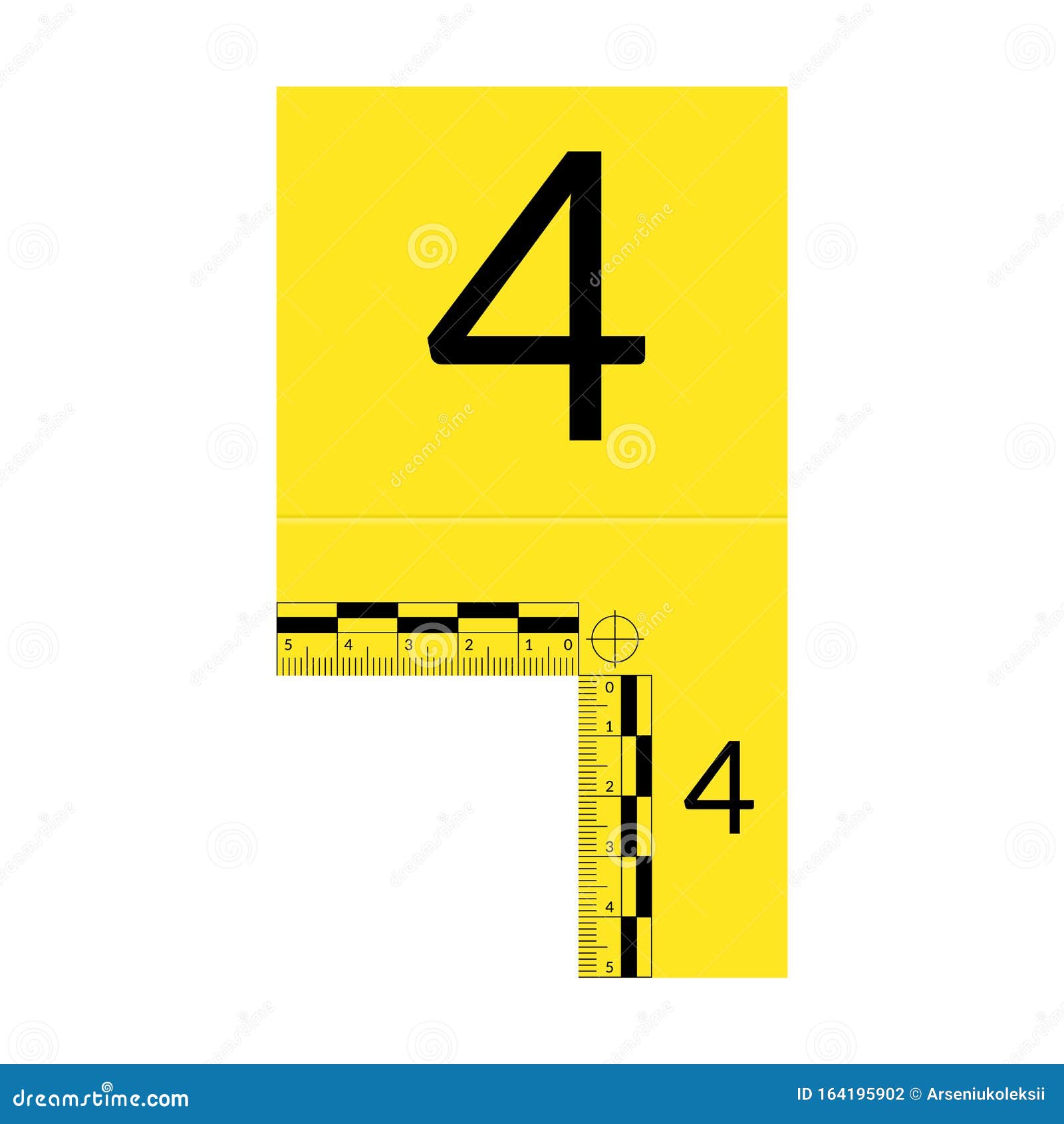 Forensic Measuring Ruler Vector Illustration | CartoonDealer.com #170809088