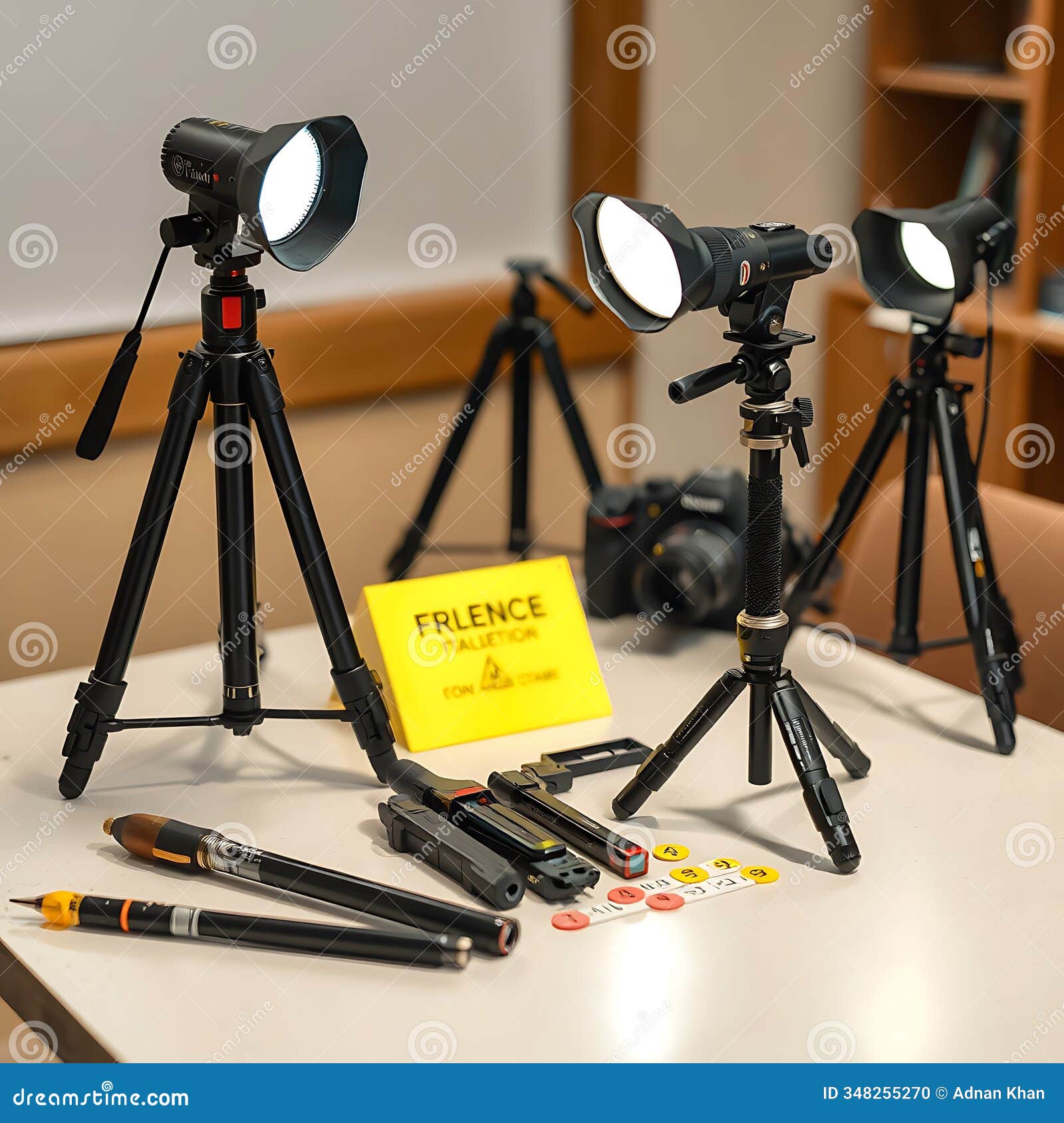 Forensic Photography Tools Including Tripods Light Sources and Evidence ...