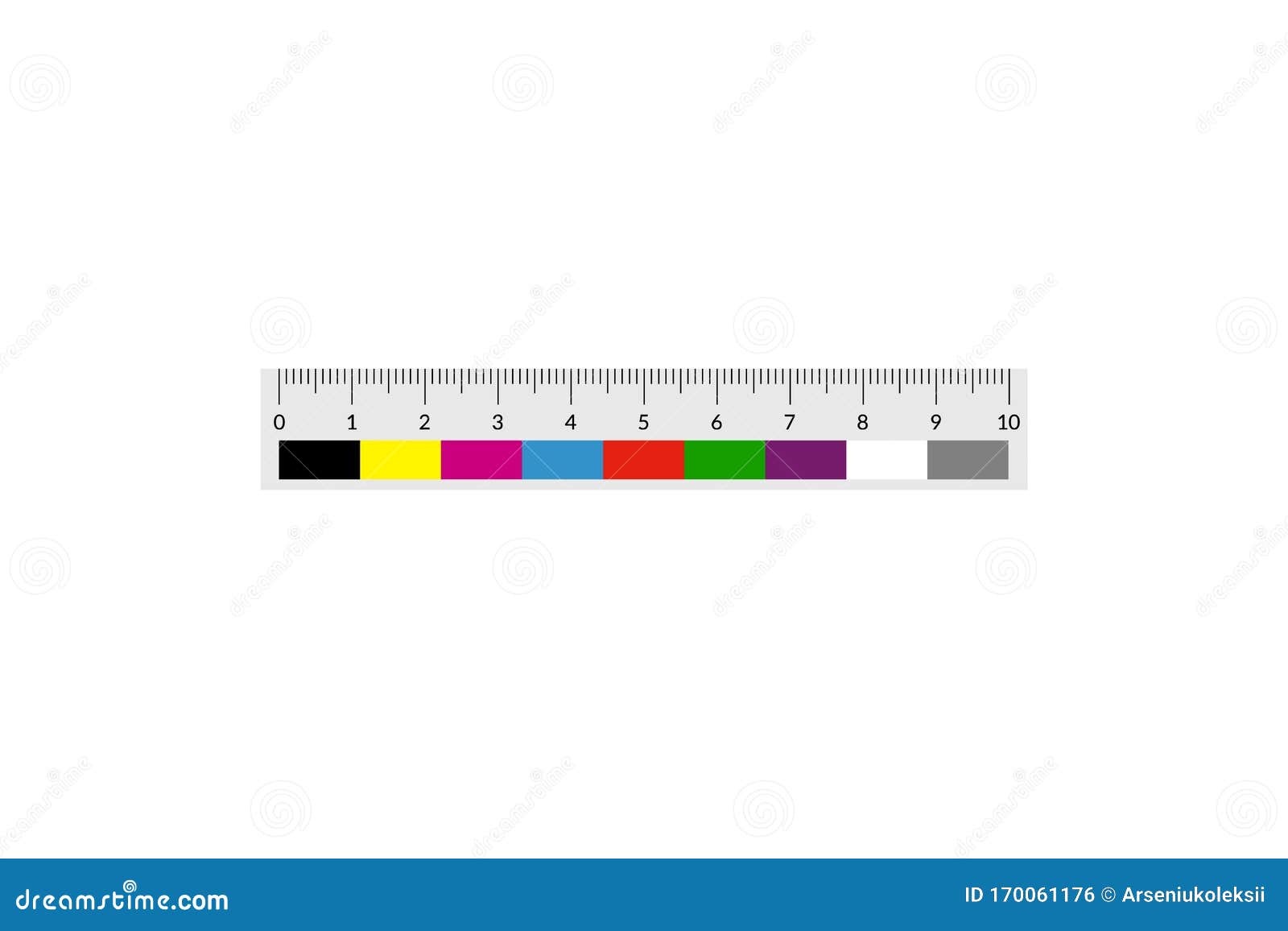 Forensic or police ruler stock vector. Illustration of judicial - 170061176