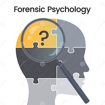 Forensic Psychology Vector Illustration Graphic Stock Vector ...
