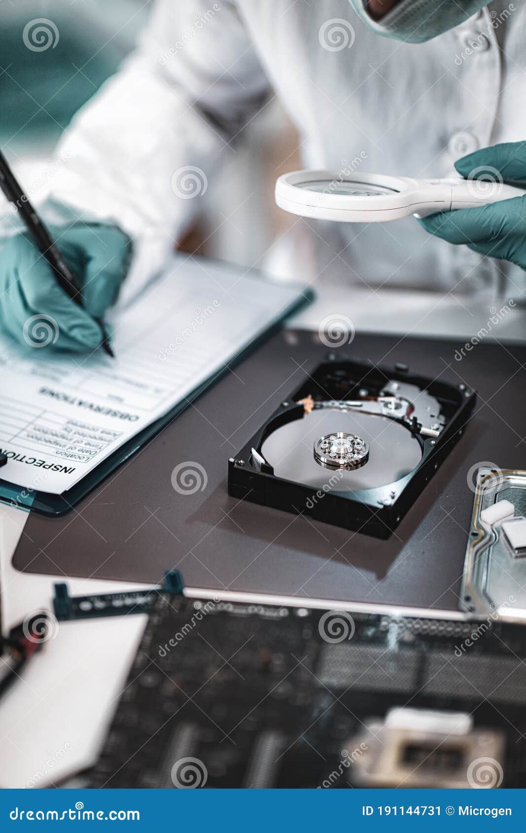 Forensic Science Crime Laboratory Stock Image - Image of coat, people ...