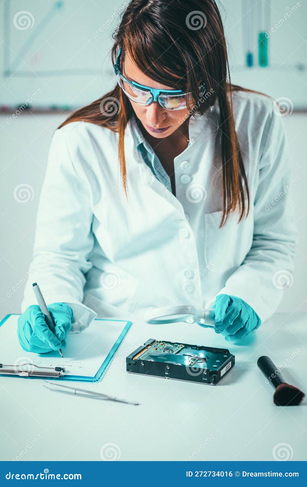 Forensic Science stock photo. Image of adult, analyzing - 272734016