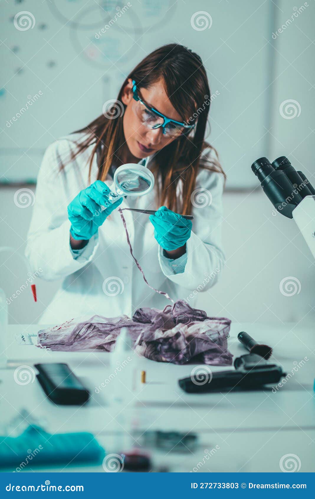 Forensic Science stock image. Image of face, females - 272733803