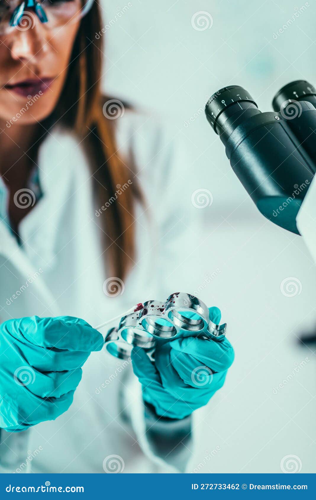 Forensic Science stock photo. Image of instrument, coat - 272733462