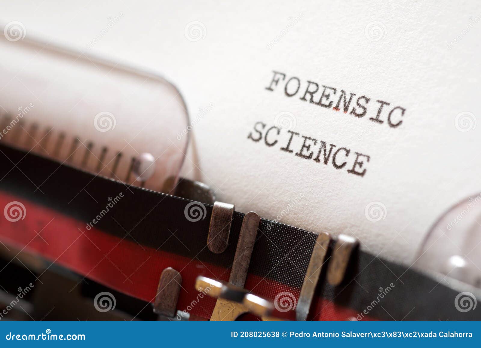 Forensic science text stock photo. Image of information - 208025638