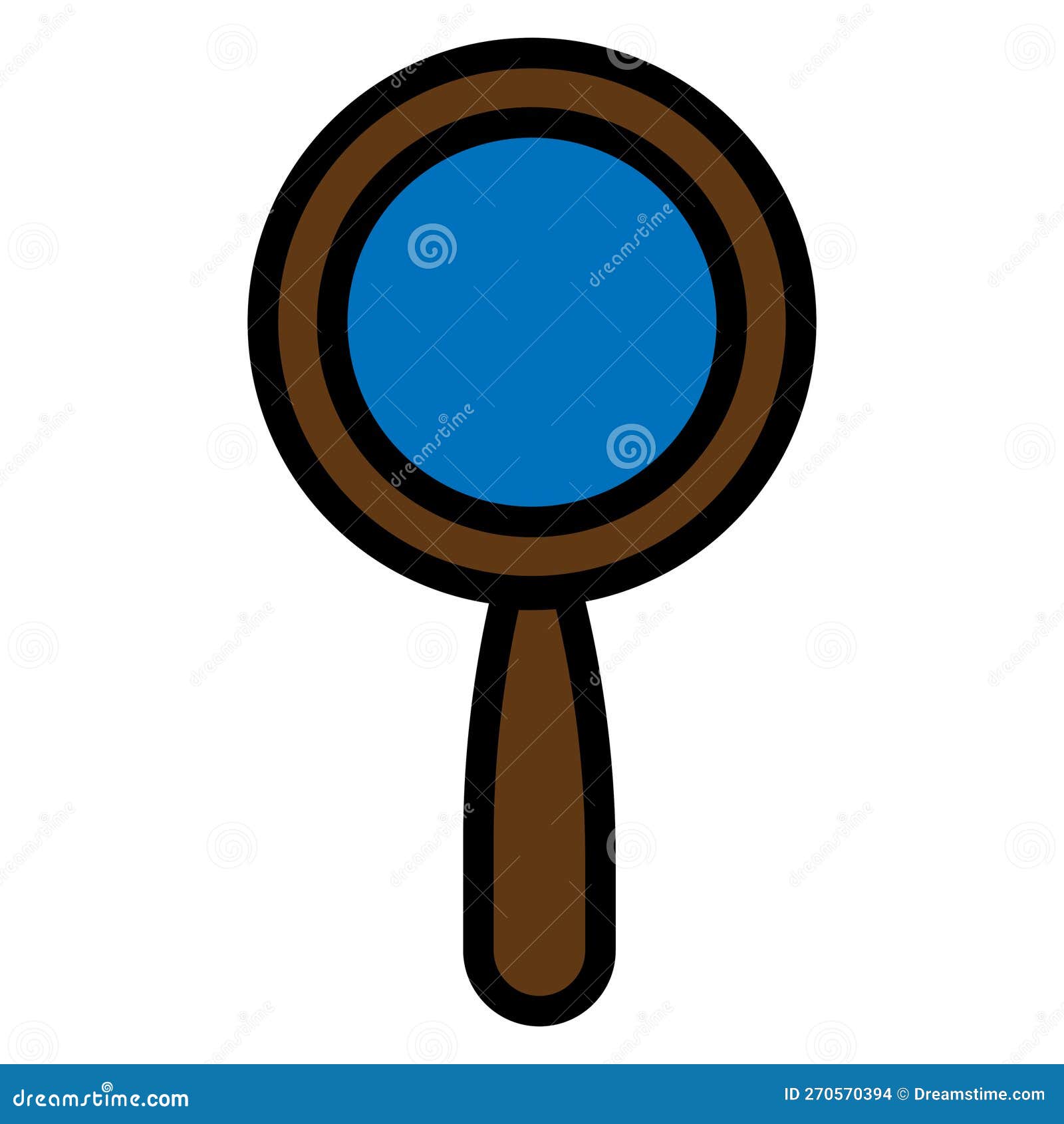 Forensic Search Line Icon Isolated on White Background. Black Flat Thin ...