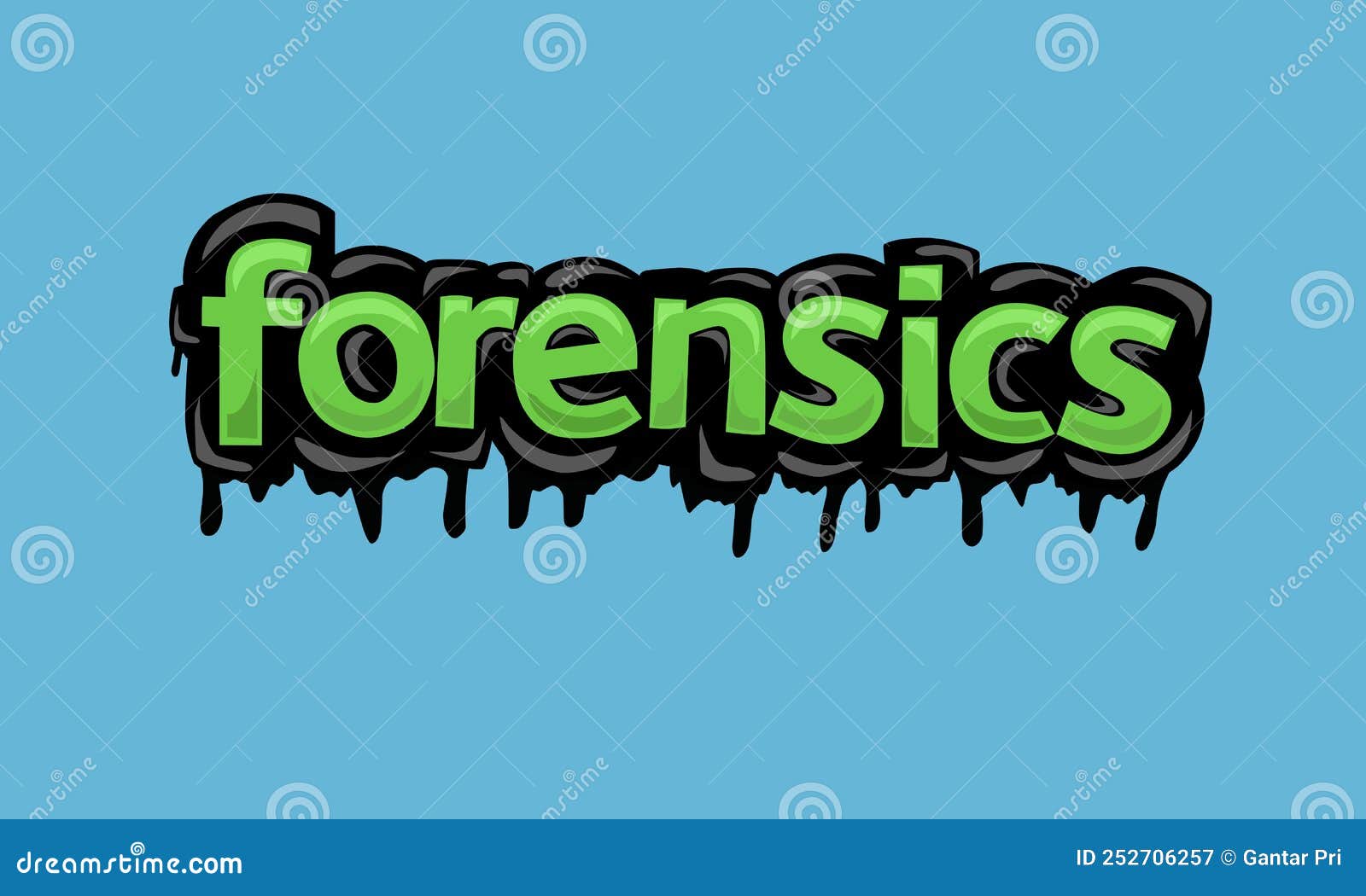 FORENSICS Background Writing Vector Design Stock Illustration ...