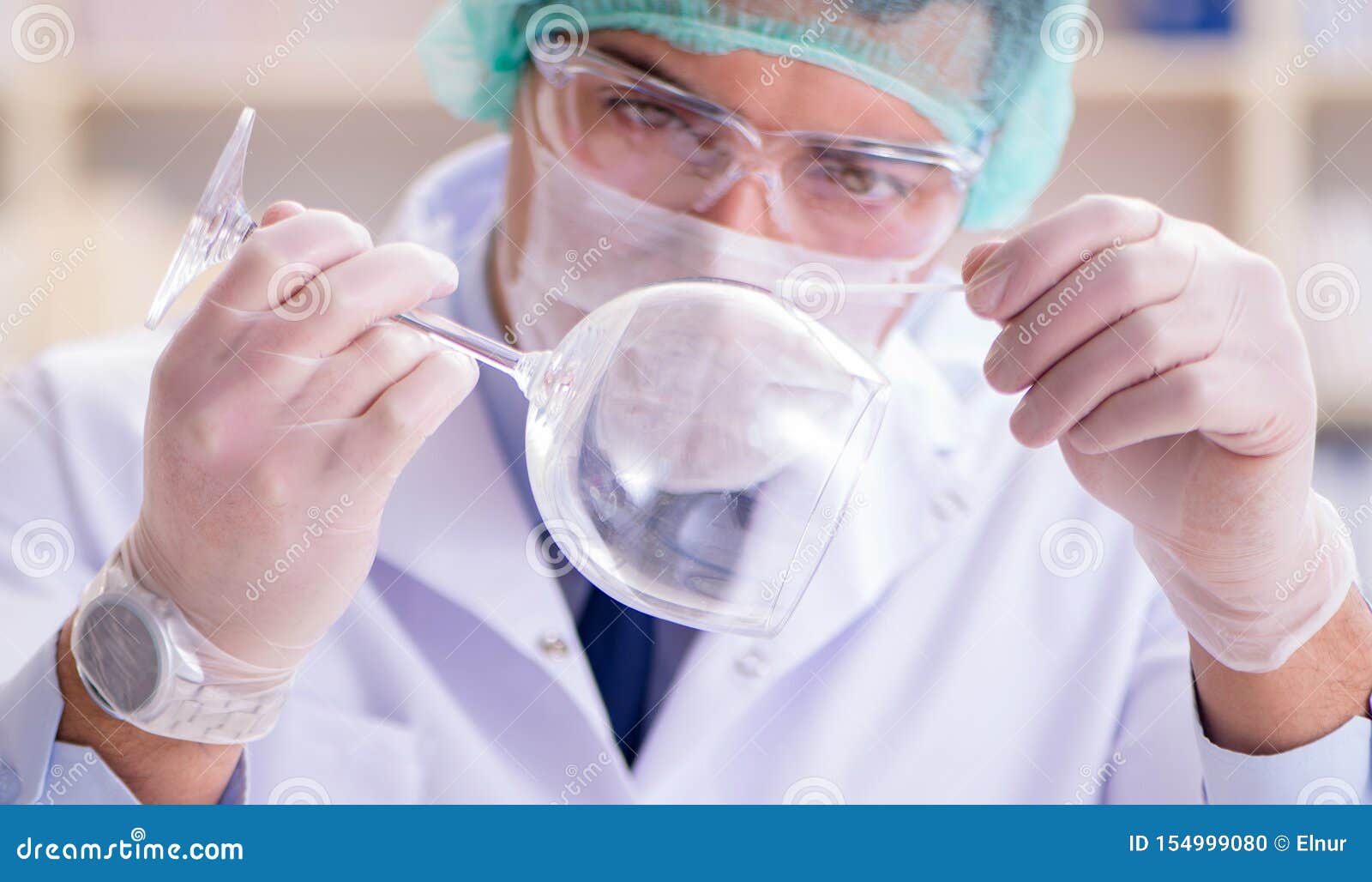 Forensics Investigator Working in Lab on Crime Evidence Stock Photo ...