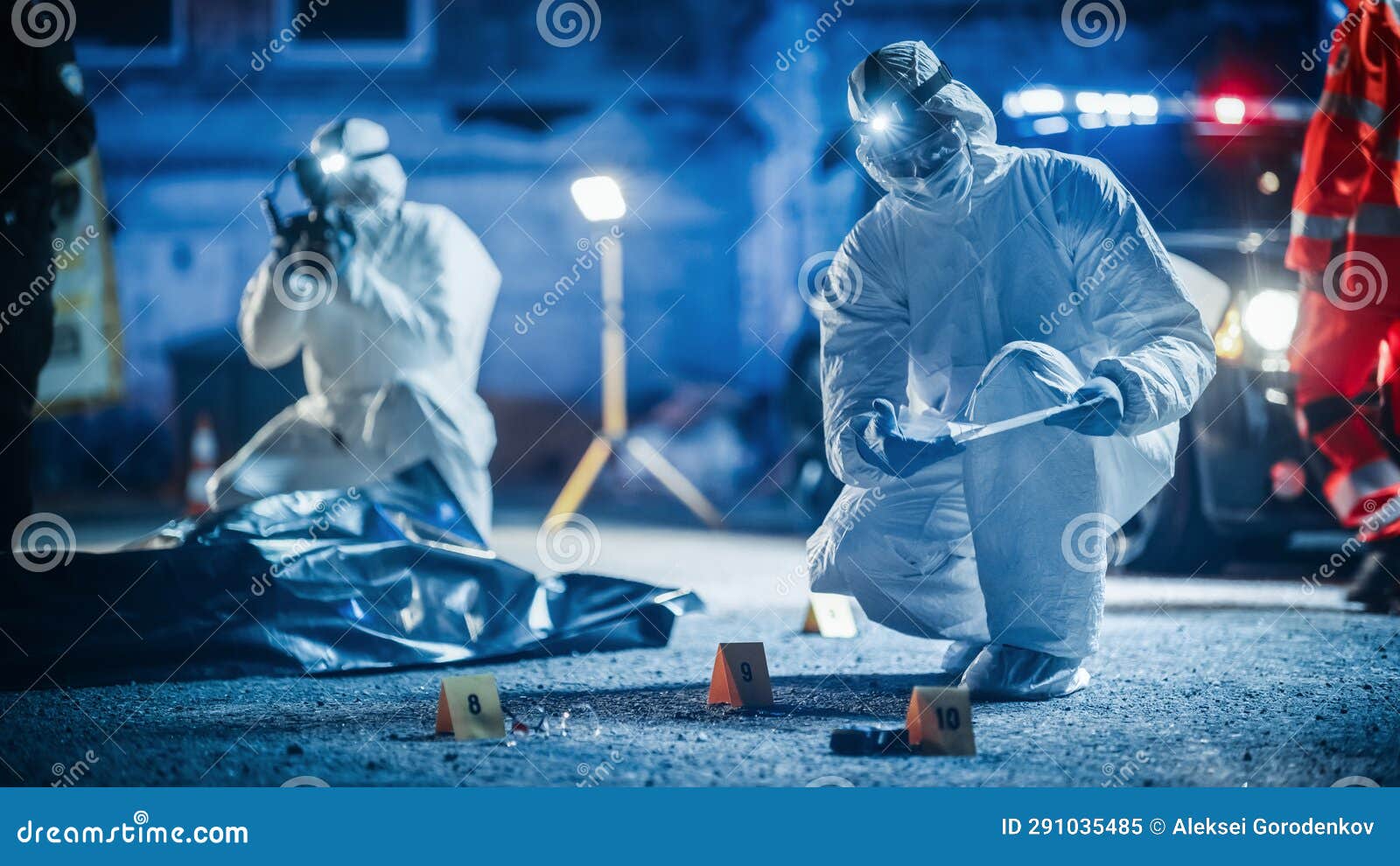 Forensics Unit Specialist Finding the Missing Murder Weapon on a Crime ...